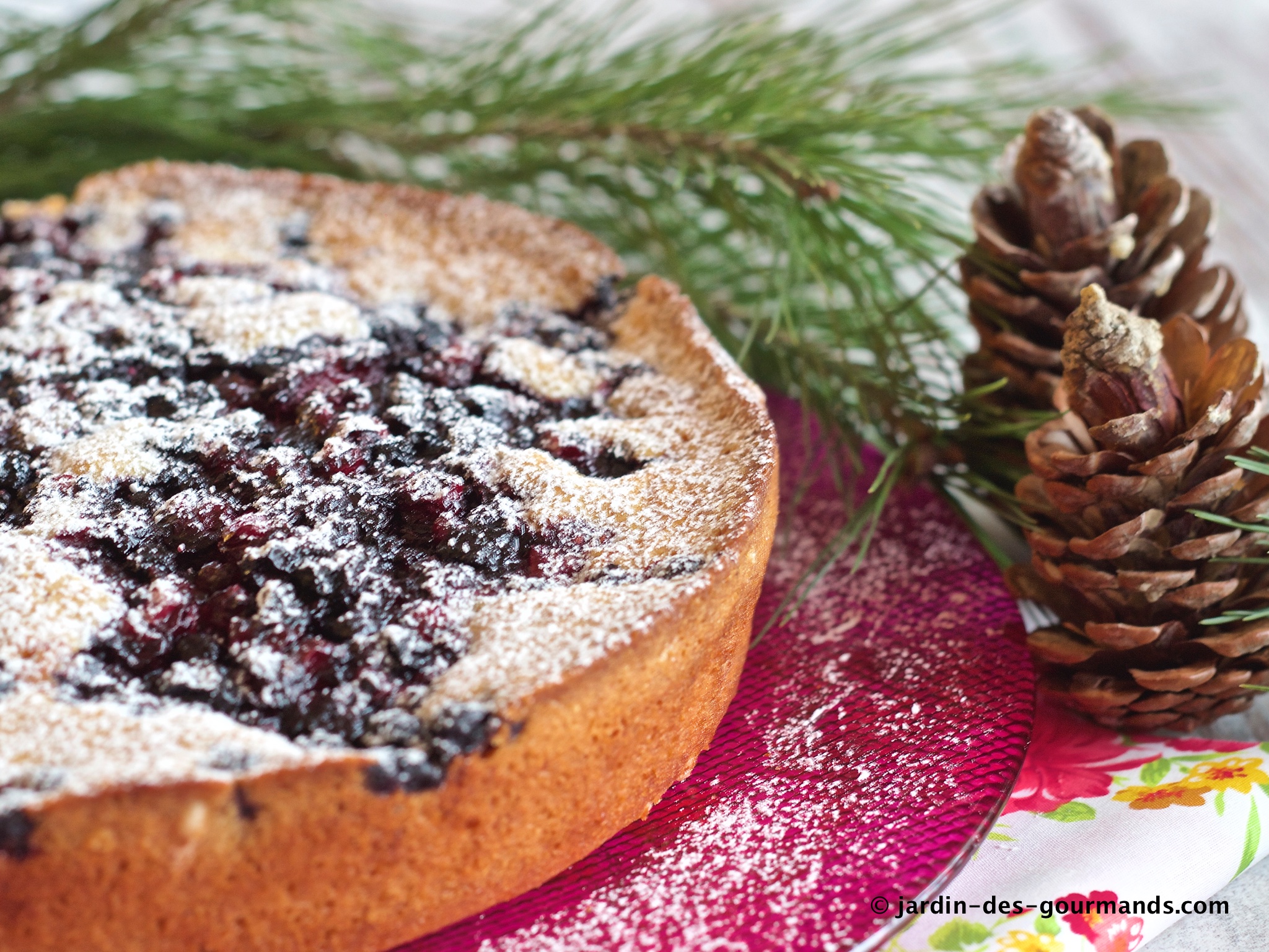 Financier géant aux fruits rouges - Jardin des gourmands