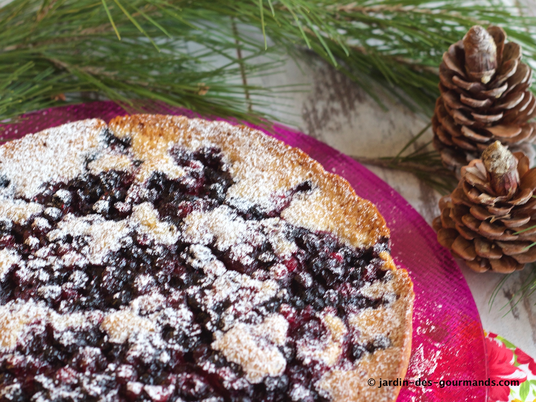 Financier géant aux fruits rouges - Jardin des gourmands
