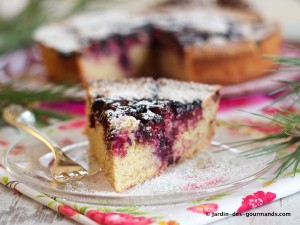 Financier géant aux fruits rouges - Jardin des gourmands