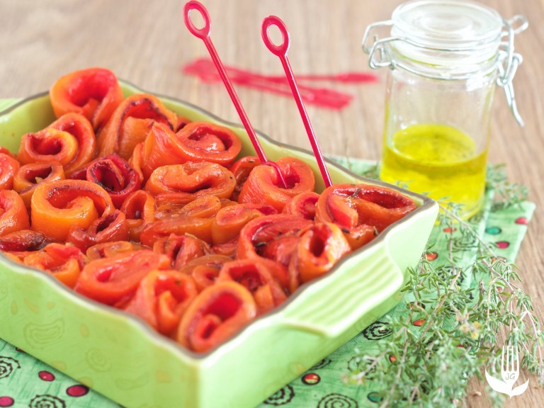 Poivrons grillés au four - Jardin des gourmands