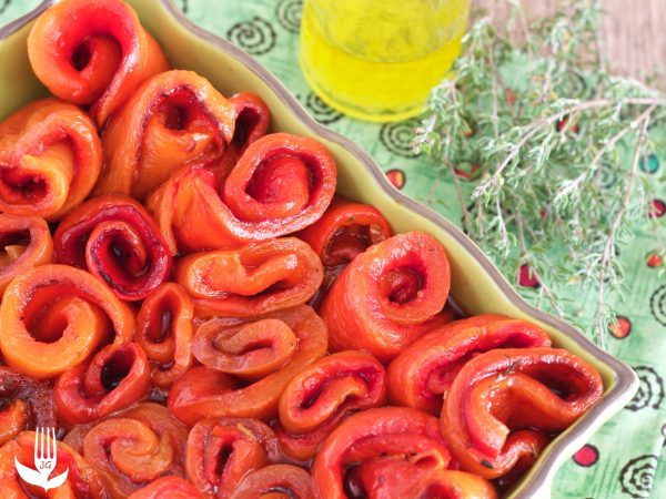 Poivrons grillés au four - Jardin des gourmands