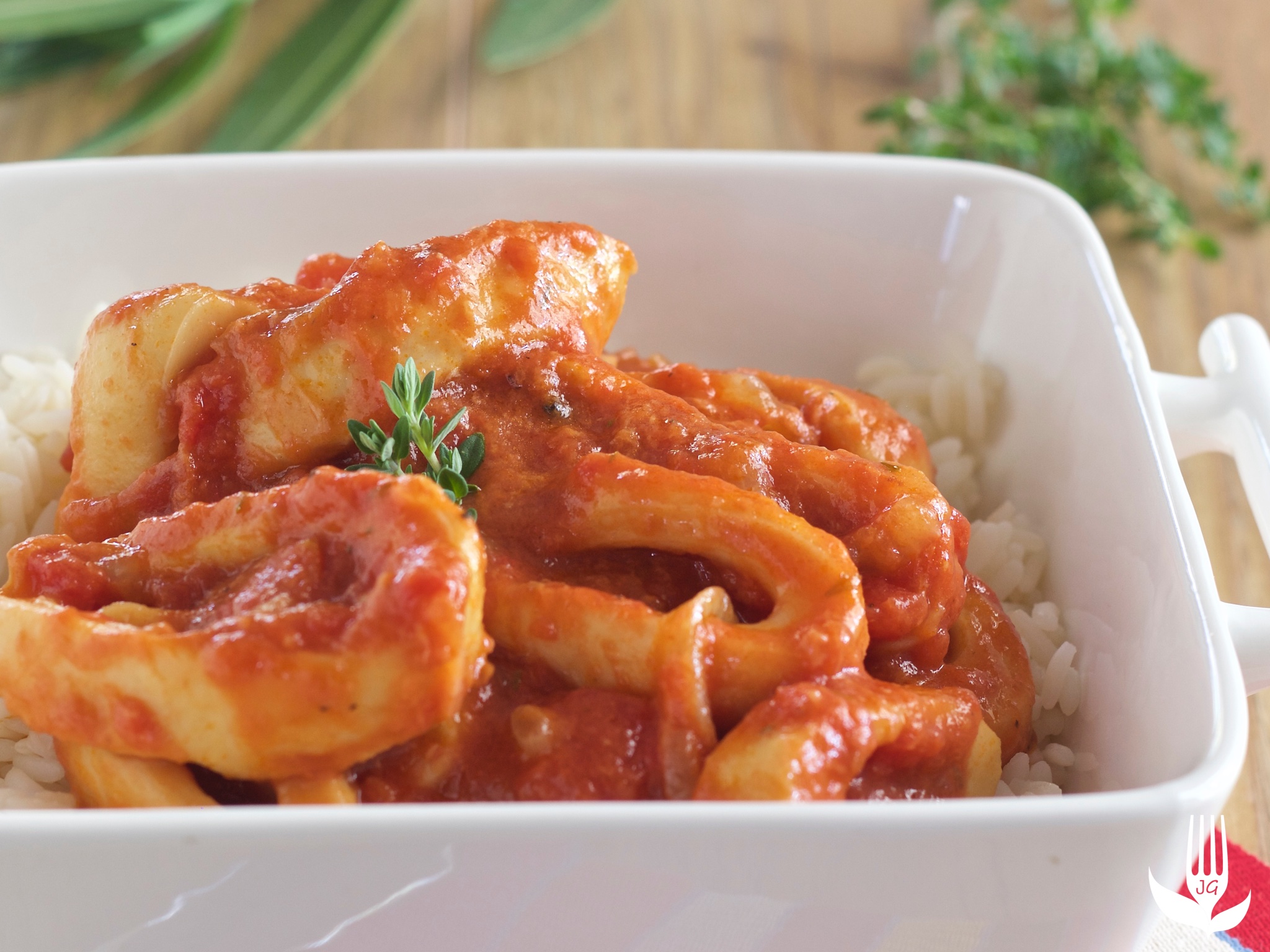 Mes Calamars à l'armoricaine - Jardin des gourmands